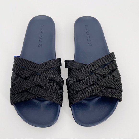 Rothy's | Shoes | Rothys The Slide Night Sky Slides Black Dark Navy ...